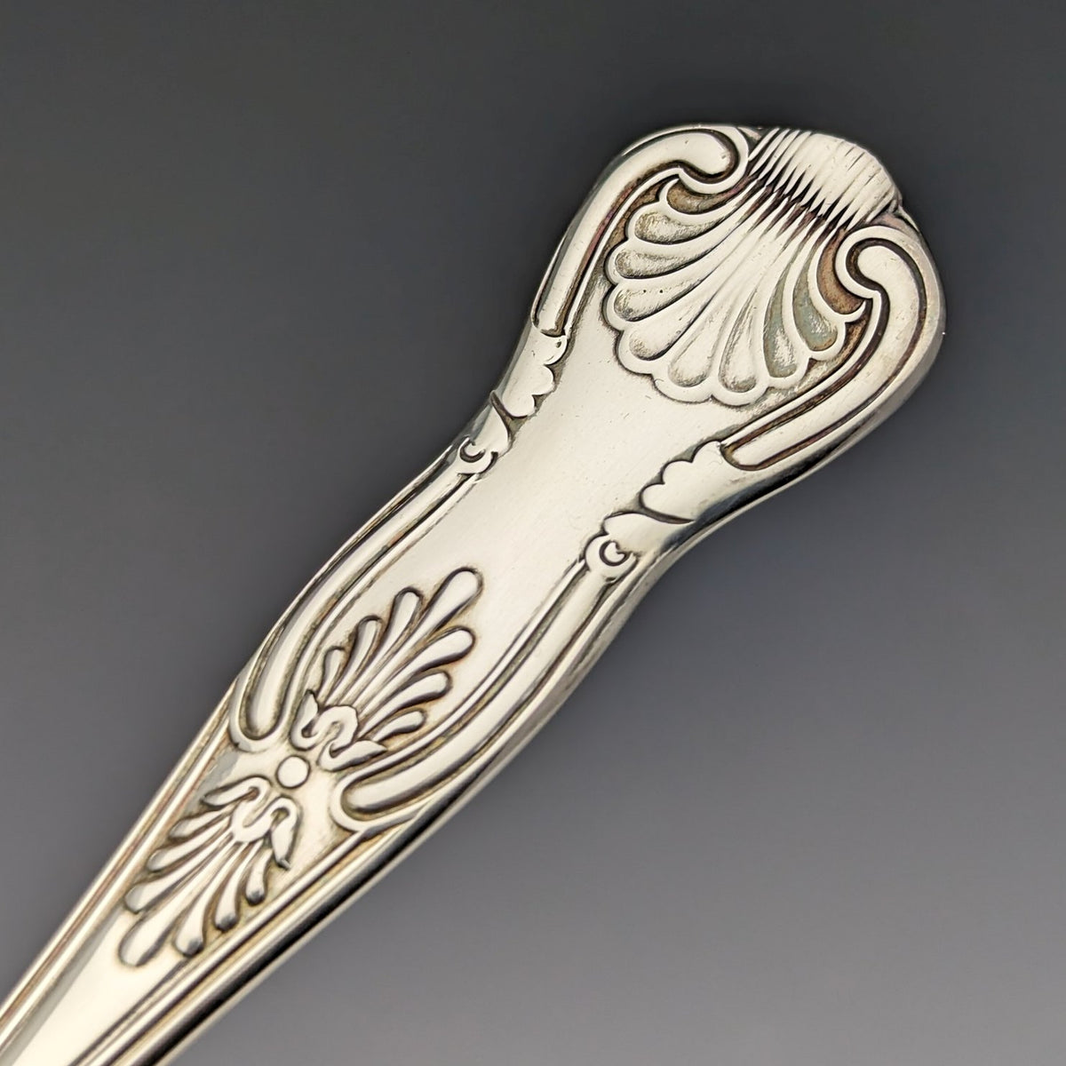 British Vintage Silver Plated Soup Spoons Set of 6 in Osborne Paper Bo ...