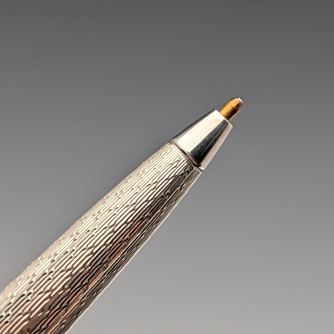 1981 年英國復古純銀原子筆 William Manton – SILVER-LUG