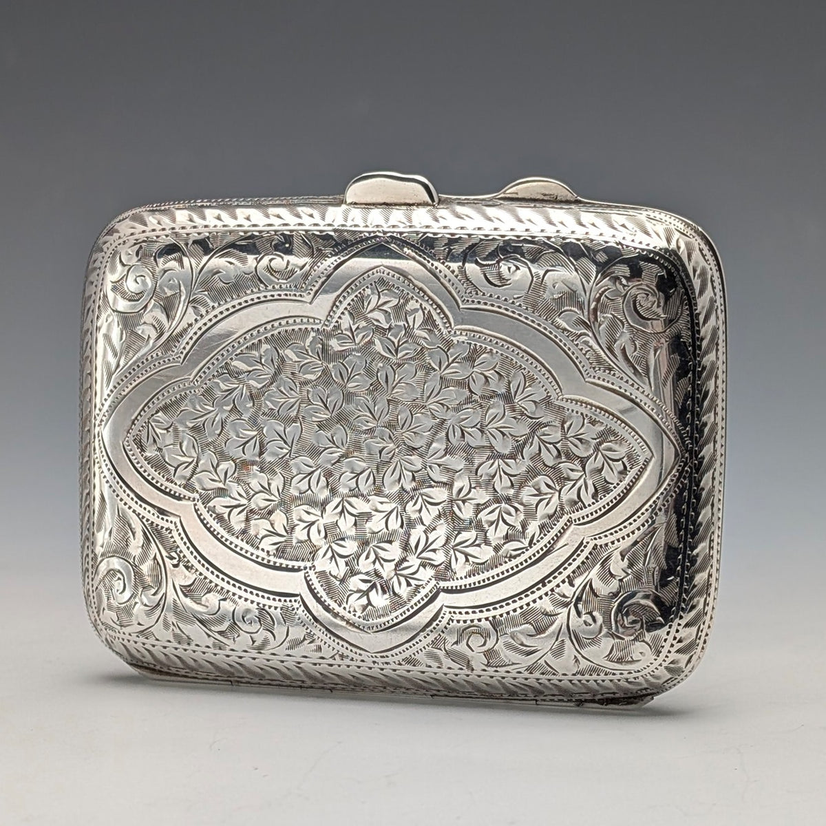 1929年 英国ヴィンテージ 純銀製 シガレットケース 59g George Frank Bickerton – SILVER-LUG