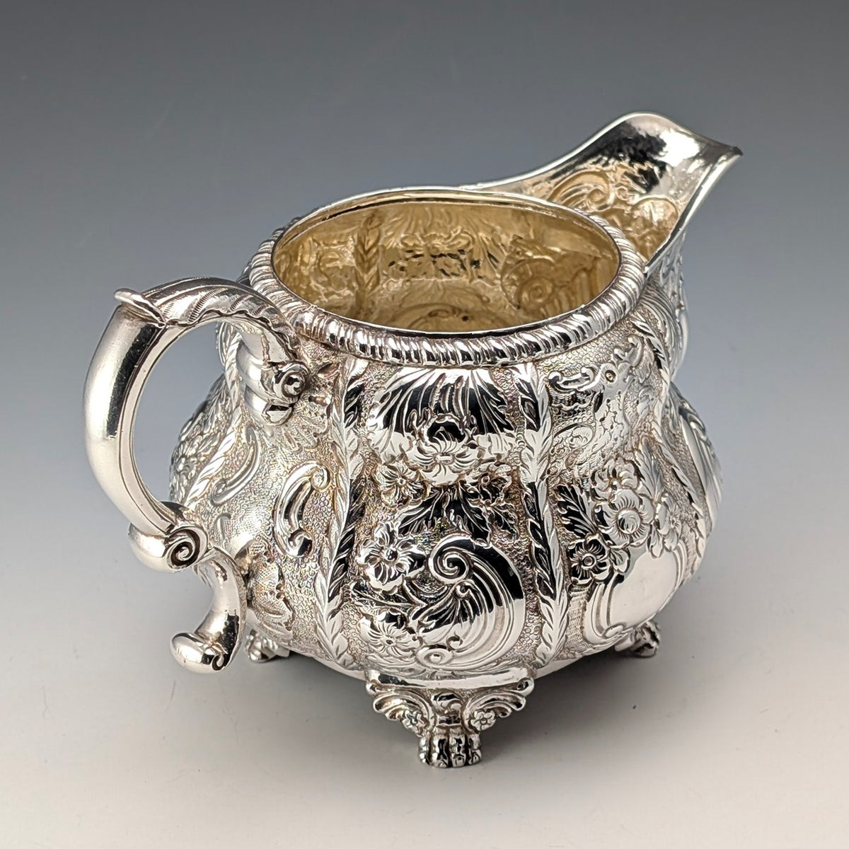 1832年 英国アンティーク アイルランド 純銀製ジャグ 314g EDWARD CROFTON – SILVER-LUG