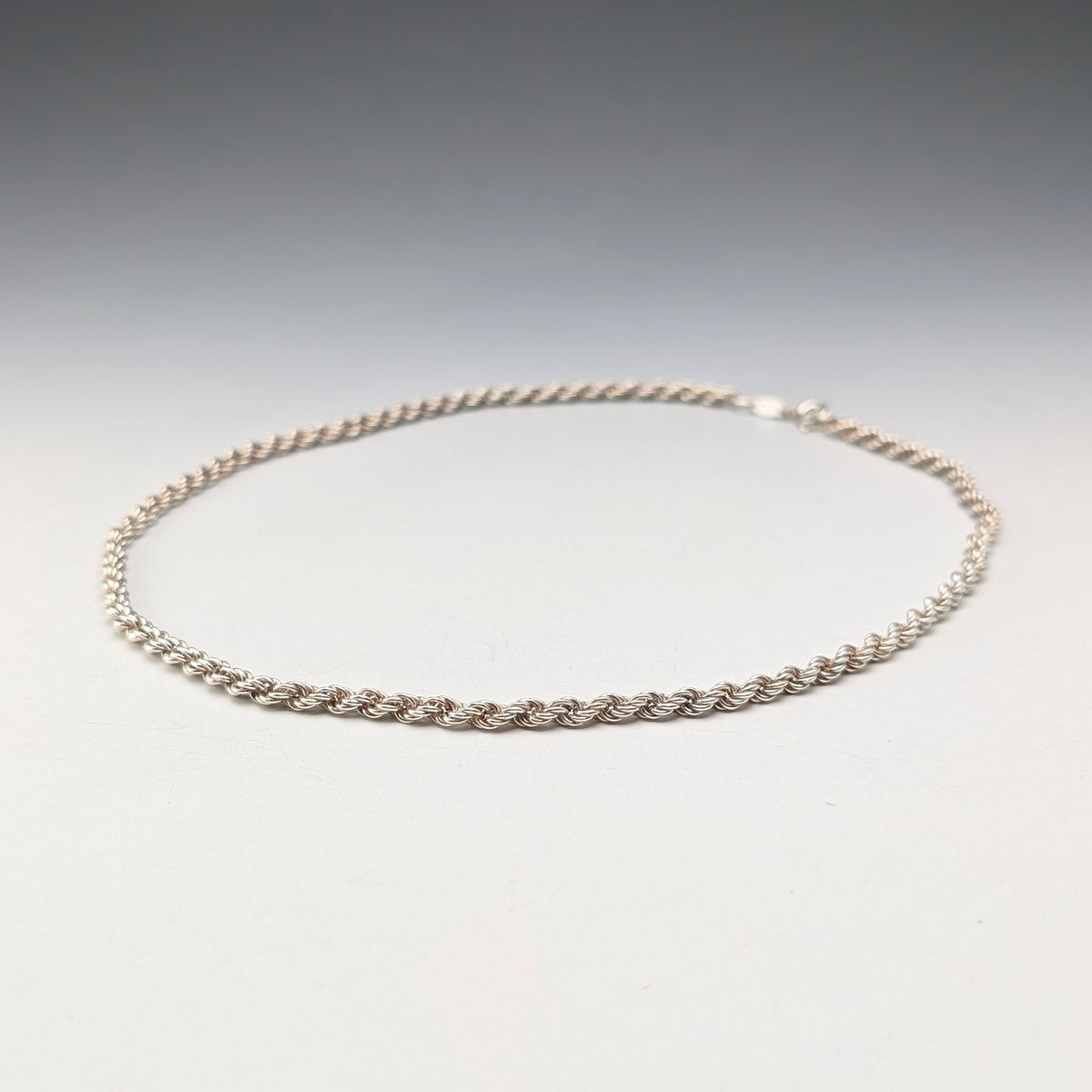 British Vintage Sterling Silver Twist Chain Necklace 45cm 9g GHG ...