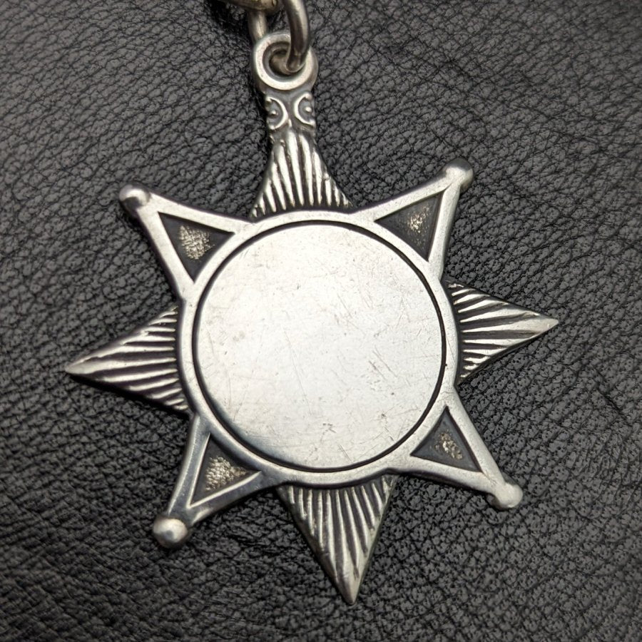 Around 1900 British Antique Pure Silver (925 Silver) Albert Chain 55g ...