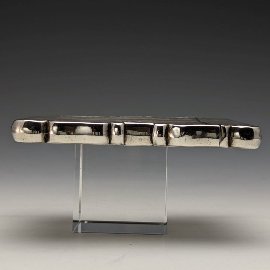 1847 British antique sterling silver card case 66g Edward Smith ...